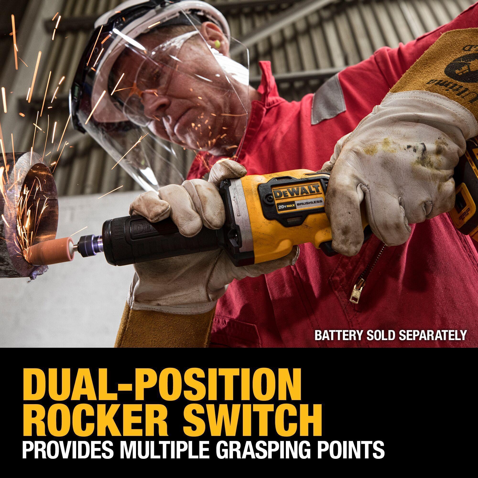 . DeWALT® 20V MAX* DCG426B Cordless Die Grinder, 20 VDC, Li-Ion Battery ...