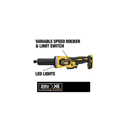 . DeWALT® 20V MAX* DCG426B Cordless Die Grinder, 20 VDC, Li-Ion Battery ...