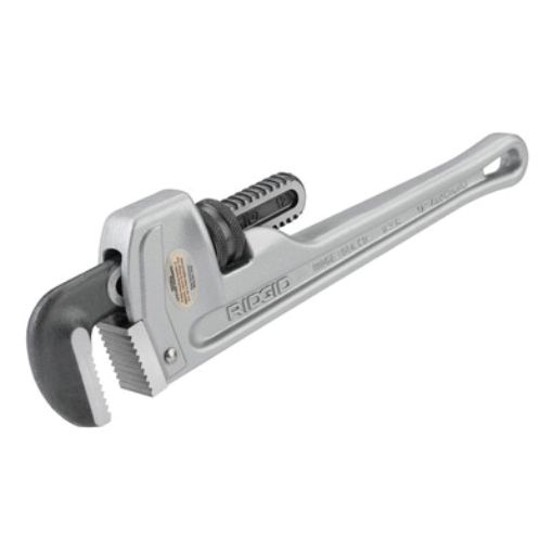 . RIDGID® 31090 Straight Pipe Wrench, 1-1/2 in Pipe, 10 in OAL ...